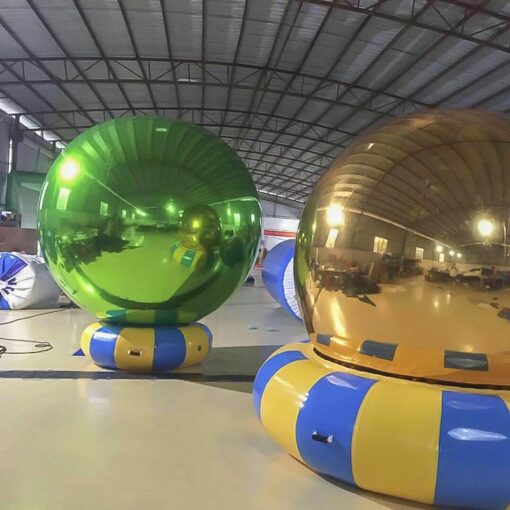 Giant Inflatable Mirror Ball Sphere, Hanging Inflatable Ball – Green ...