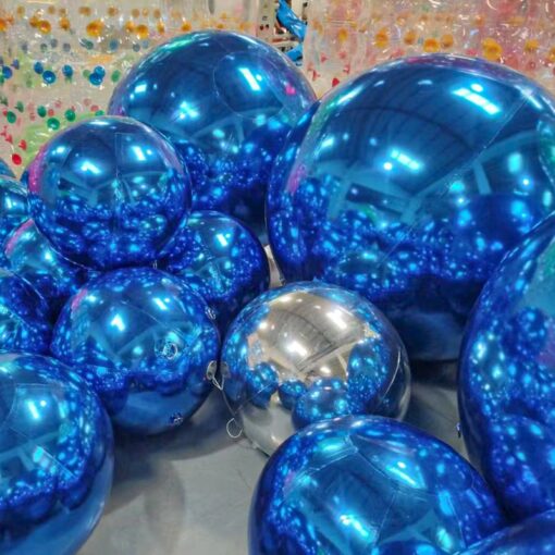 PVC Inflatable Mirror Ball Sphere – Blue - China Inflatable Bouncer ...
