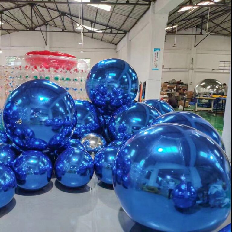 PVC Inflatable Mirror Ball Sphere – Blue - China Inflatable Bouncer ...