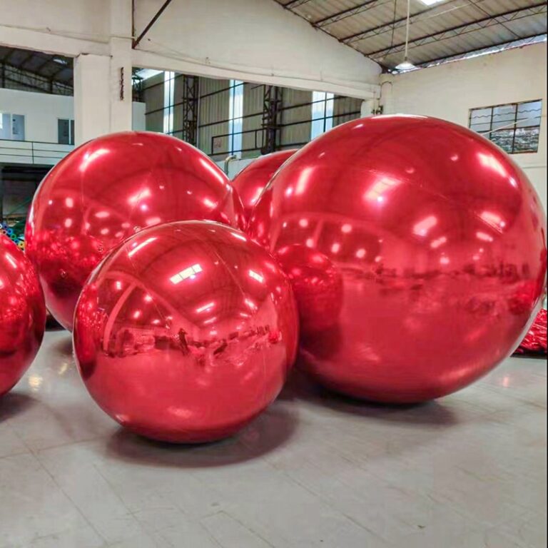 PVC Inflatable Mirror Ball Sphere – Red - China Inflatable Bouncer ...