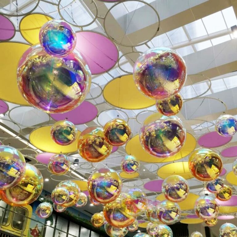 Iridescent Inflatable Sphere Mirror Ball - China Inflatable Bouncer ...