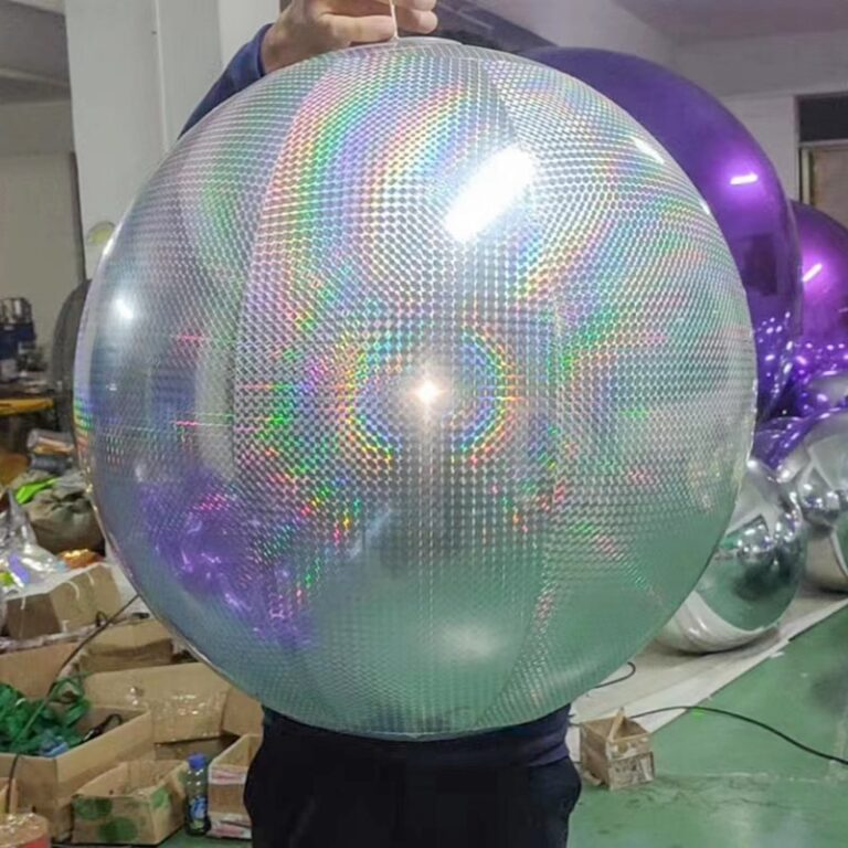 Iridescent Inflatable Sphere Mirror Ball - China Inflatable Bouncer ...